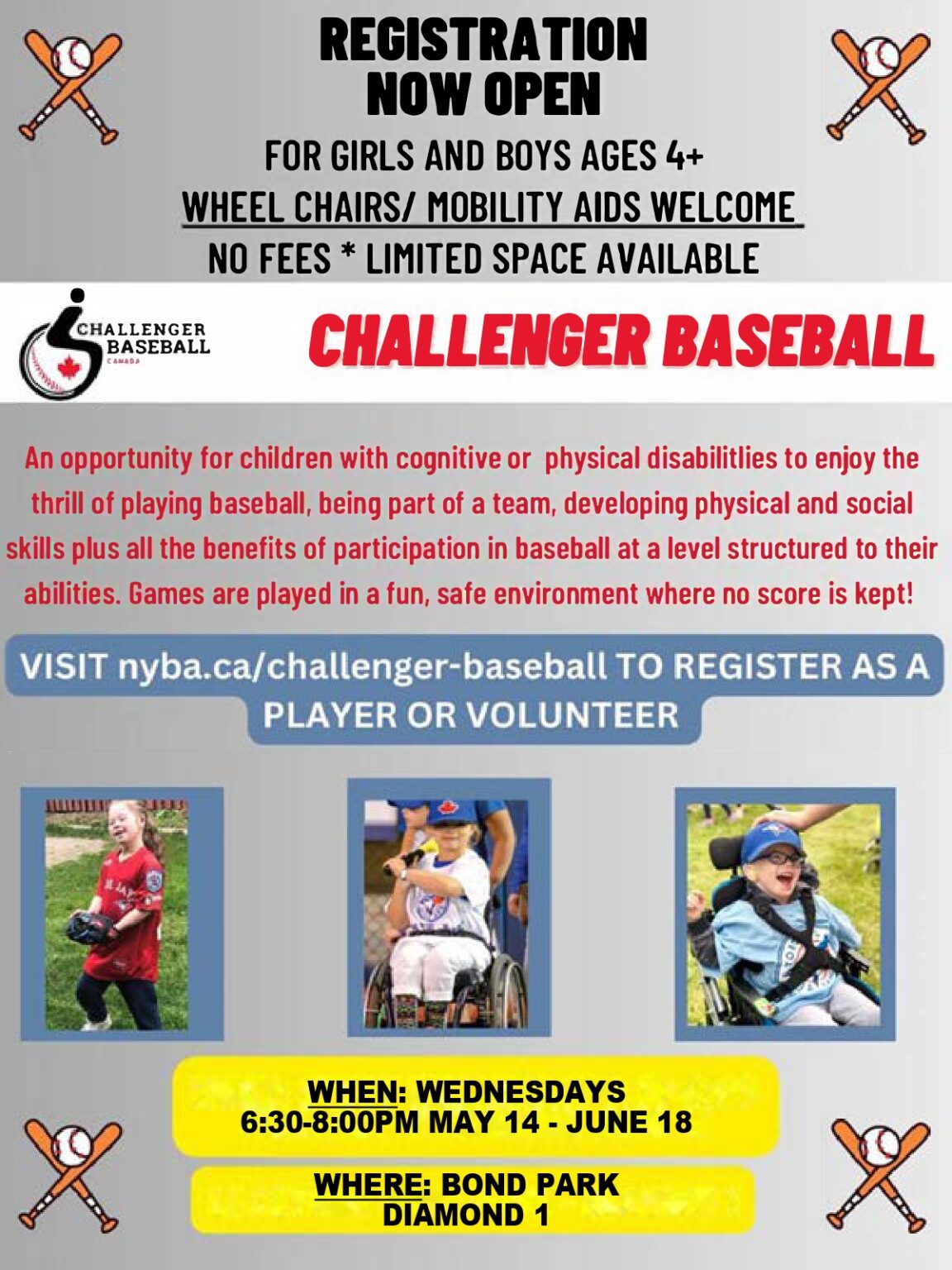 Challenger Baseball - September North York Baseball Association